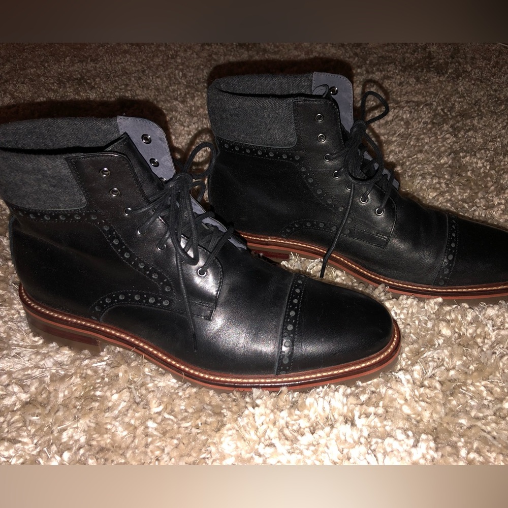 Johnston & Murphy 1850s J&M Karen’s Cap Black Boots I… - Gem